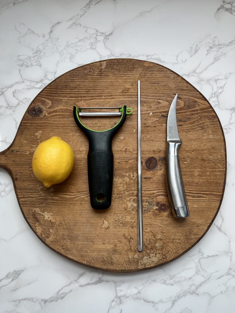 How To Make an Easy Citrus Twist Garnish For Cocktails | Outside The ...
